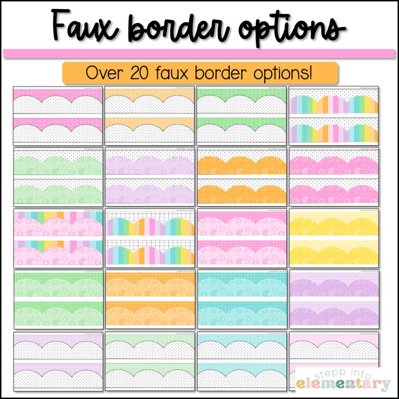 Bright Doodles Bulletin Board Border Set | Classroom Decor (digital ...