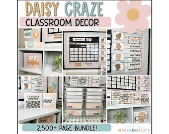 Neutral Daisy Borders - Etsy