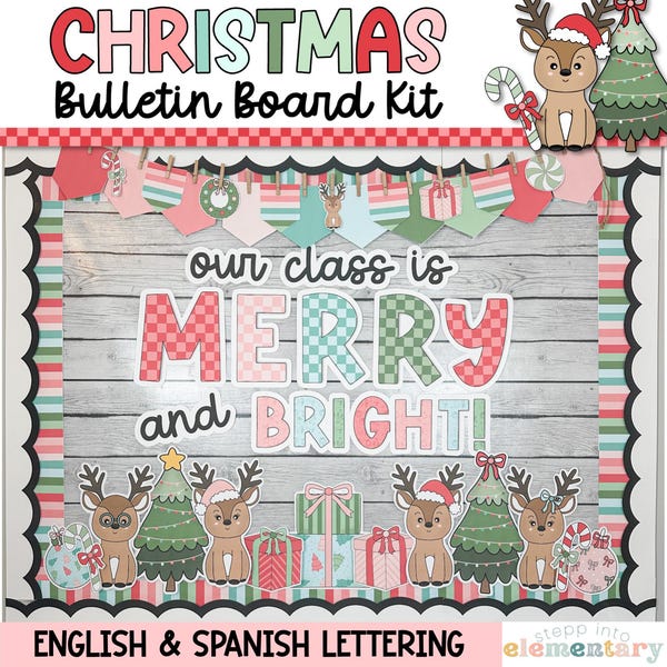 Christmas Bulletin Board Kit - Etsy