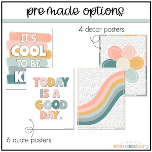 Dreamy Pastels Classroom Posters Set | Bulletin Board | Trendy + Pastel ...