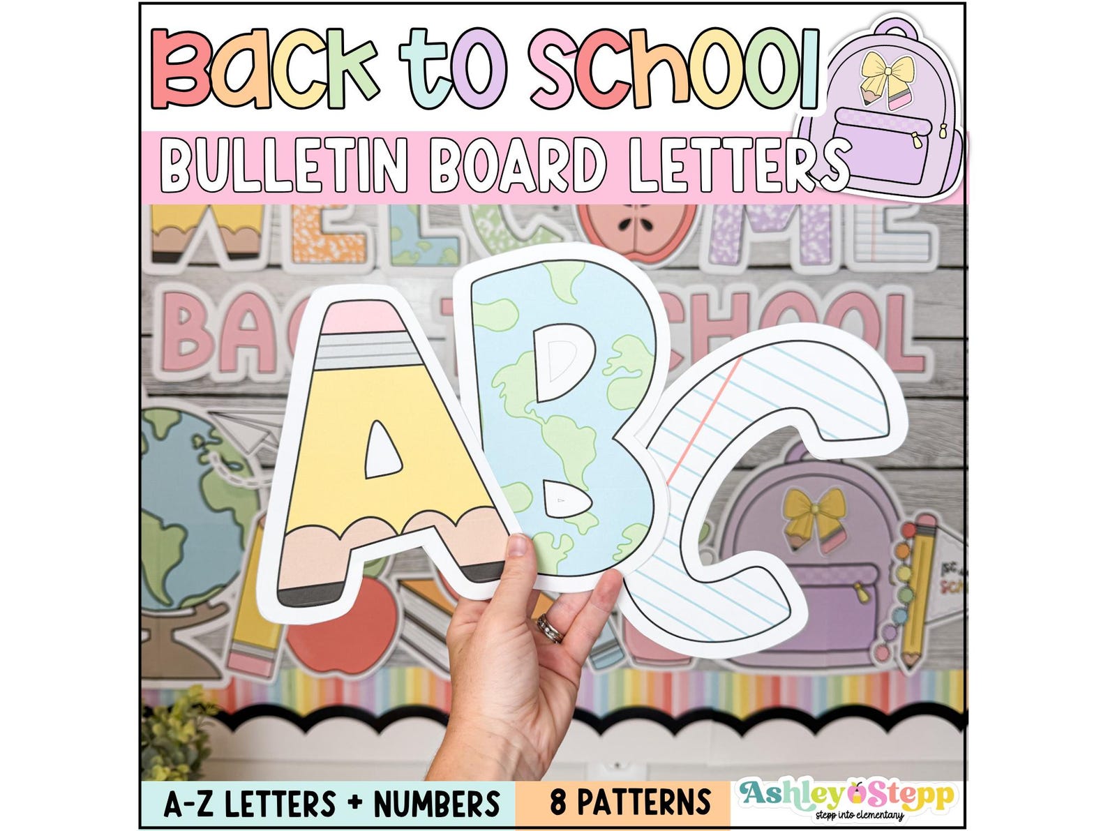 A-Z Bulletin Board Lettering | Back to School Decor | Bulletin Board ...