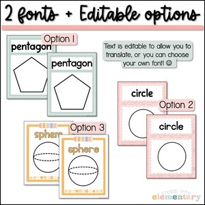 Pastel Doodles Shape Posters | 2D 3D Math Decor (digital Download) - Etsy