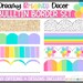 Dreamy Brights Binder Covers & Spines Editable Trendy Bright Classroom ...