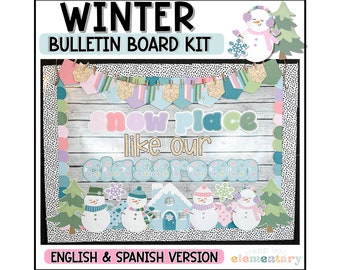Christmas Bulletin Board Kit, Classroom Decor - Etsy