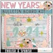 New Years Bulletin Board Kit | 2024 Edition | New Year Classroom Decor ...