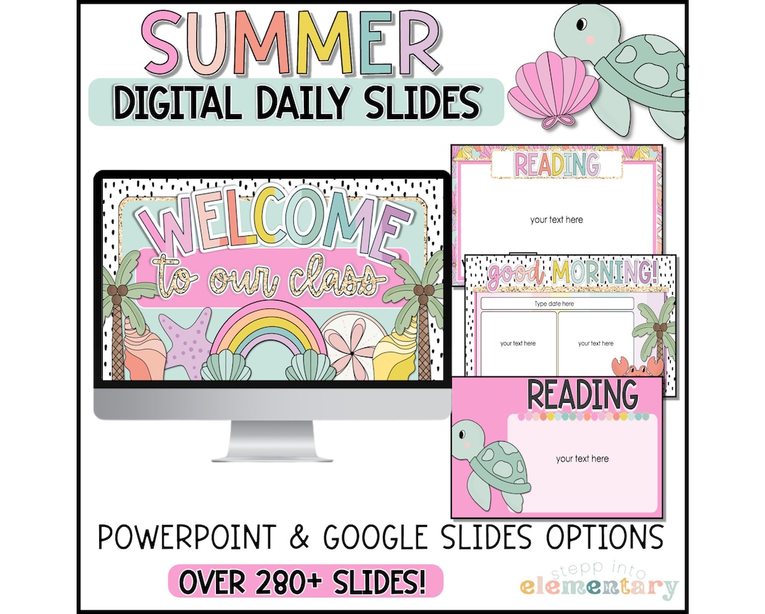 Summer Classroom Slides | Ocean Beach Theme (digital Download) - Etsy