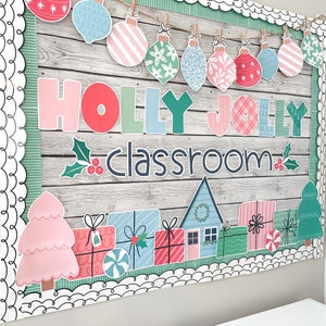 Christmas Bulletin Board Kit December Bulletin Board Christmas/holiday ...