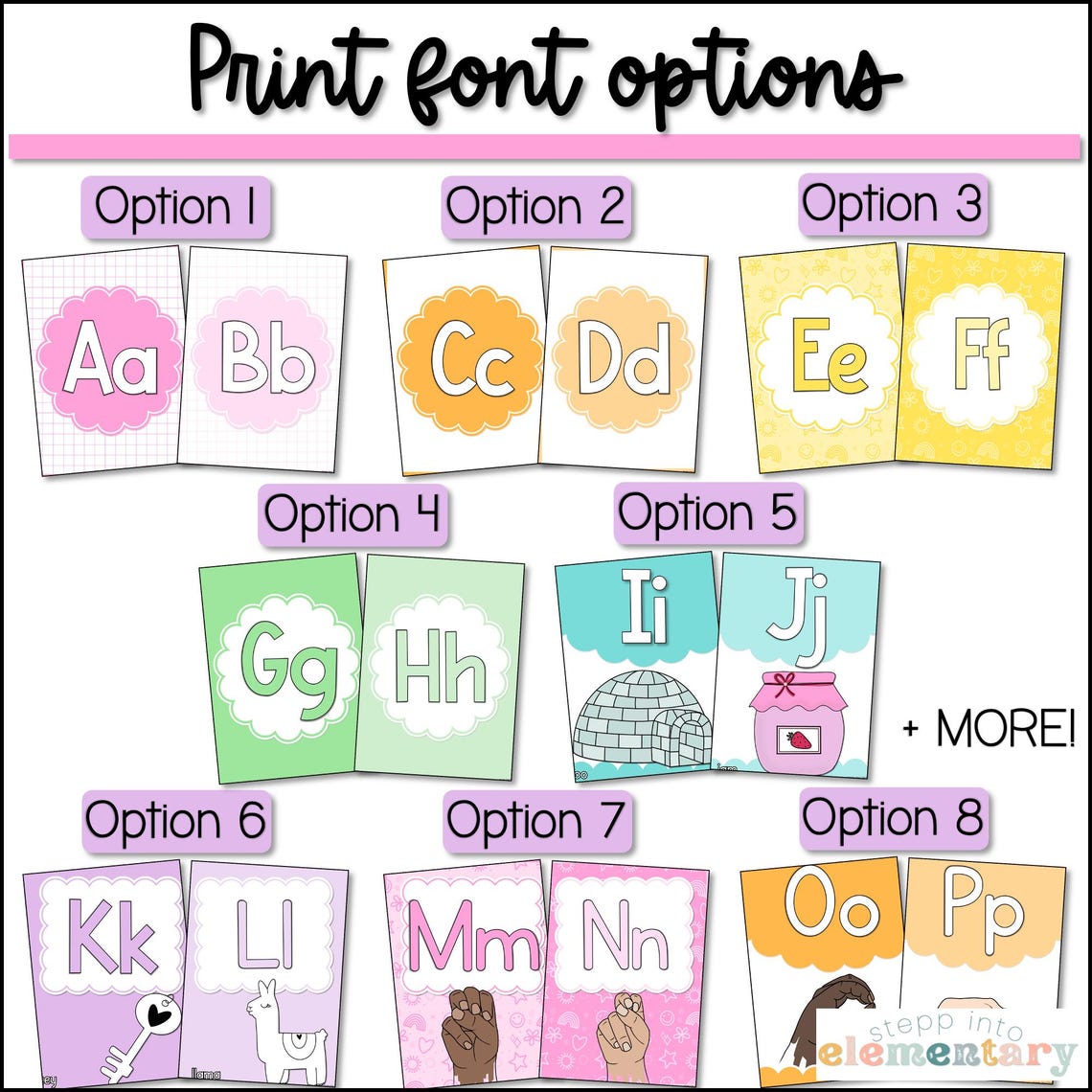 Bright Doodles Alphabet Posters | Print, Cursive & ASL (digital ...