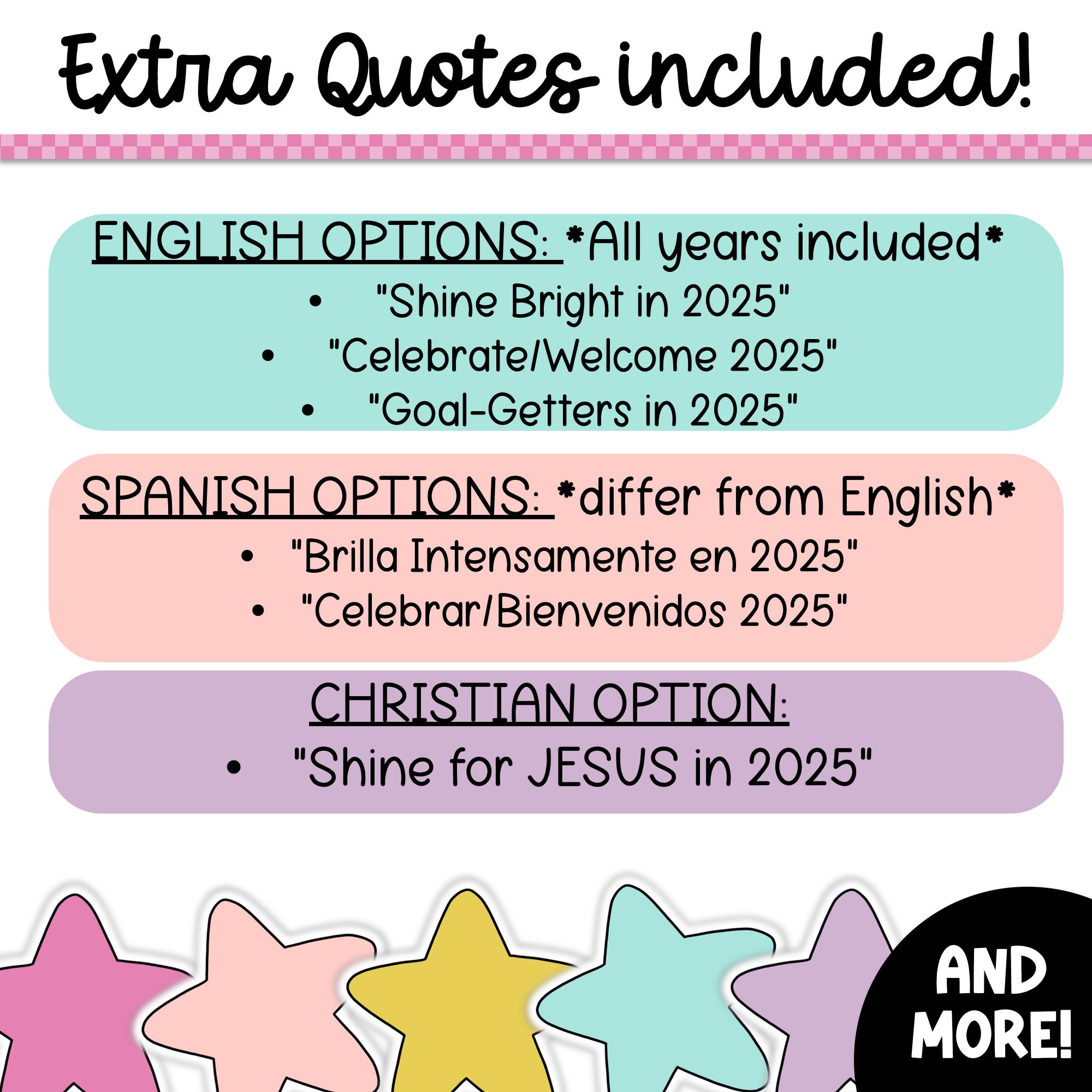 New Years Bulletin Board Kit | Cutesy New Years Decor | Bulletin Board ...