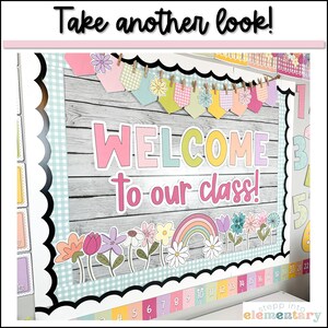 Back to School Bulletin Board Kit | Wildflower Dreams Decor | Bulletin ...