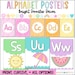 Bright Doodles Alphabet Posters | Print + Cursive Alphabet | Editable ...