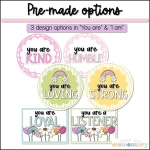 Wildflower Dreams Affirmation Station | Student Affirmations | Editable ...