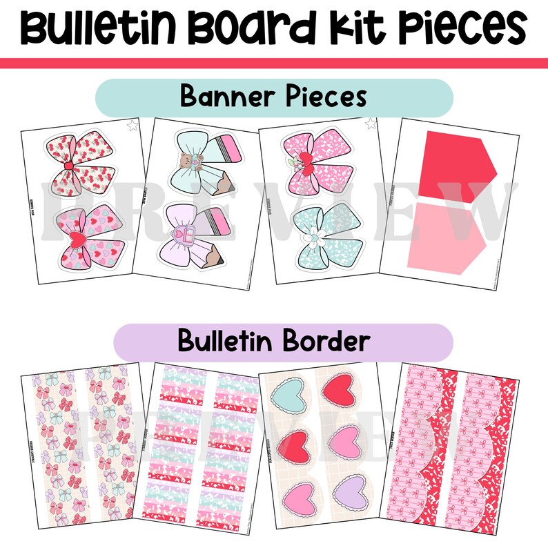 Valentine's Day Bulletin Board Kit | Beary Sweet Classroom Decor ...
