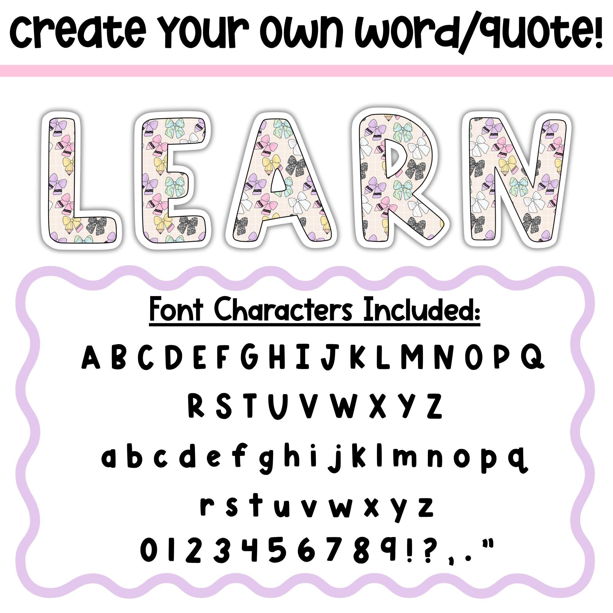 A-Z Bulletin Board Lettering | Back to School Decor | Bulletin Board ...