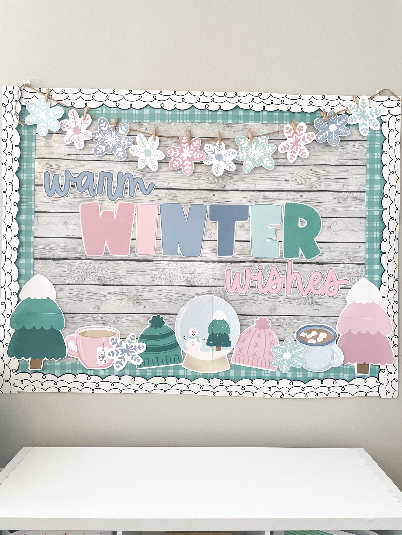 Winter Bulletin Board Kit January Bulletin Board - Etsy