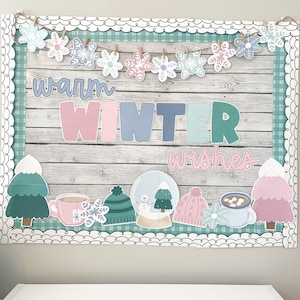 Winter Bulletin Board Kit | January Bulletin Board | Winter/holiday ...