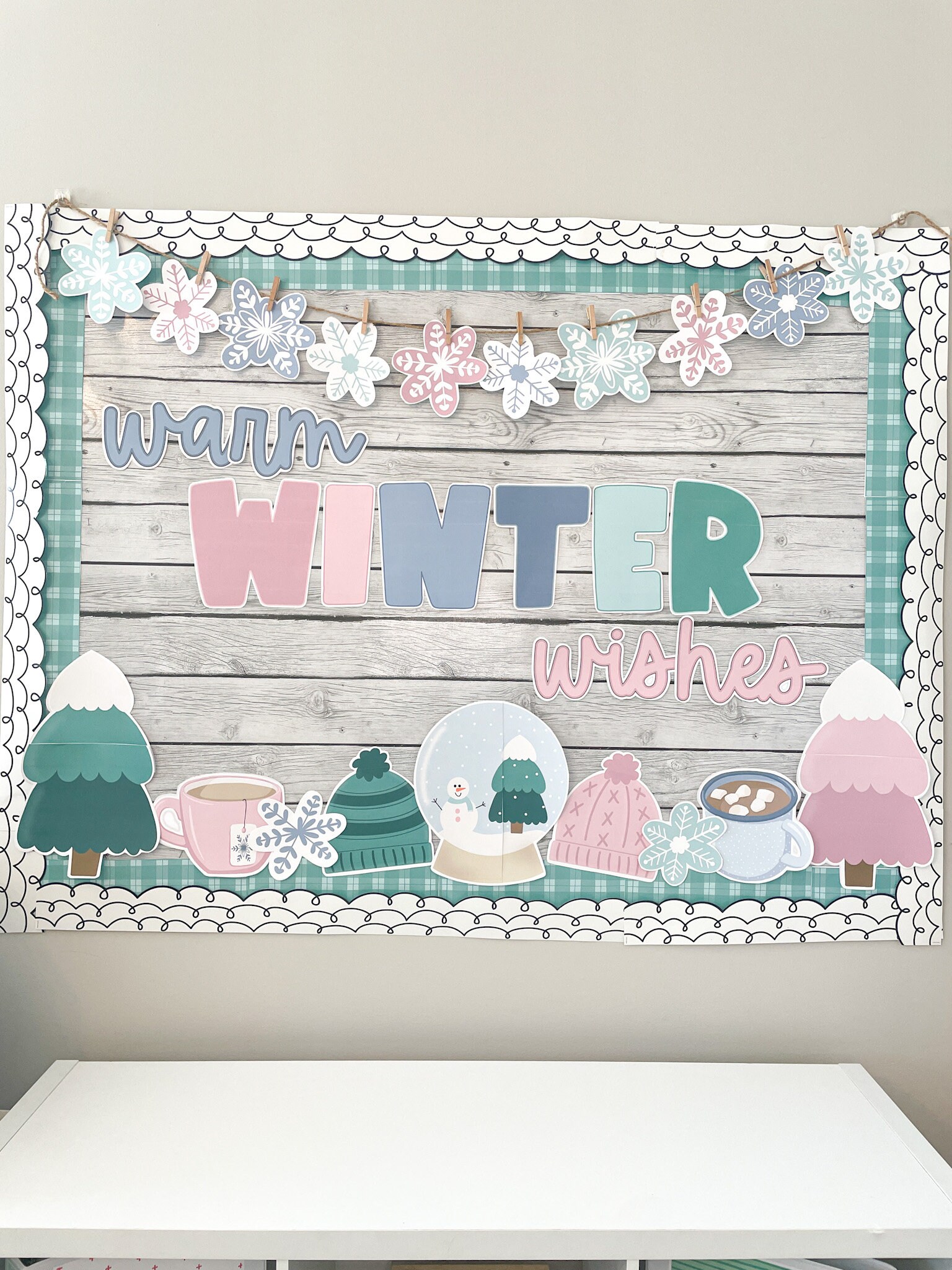 Winter Bulletin Board Kit | January Bulletin Board | Winter/holiday ...