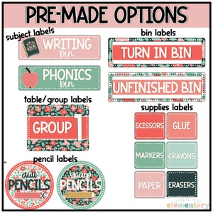 Modern School Style Editable Classroom Labels | Editable Labels Set ...