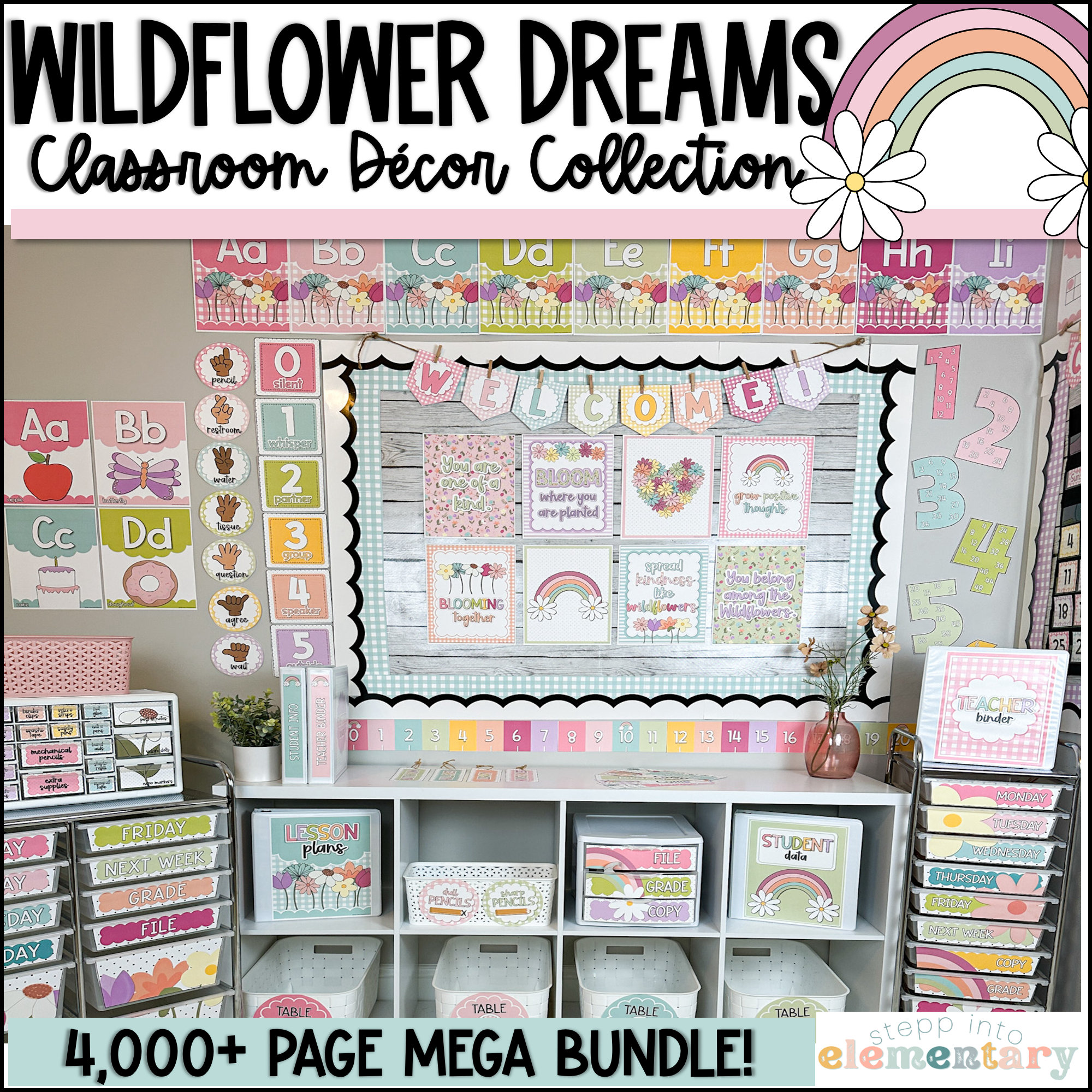 Wildflower Dreams Classroom Decor | 4,000+ Page Bundle (digital ...