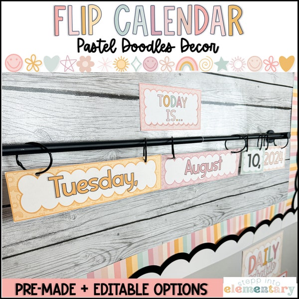 Classroom Calendar Printable - Etsy