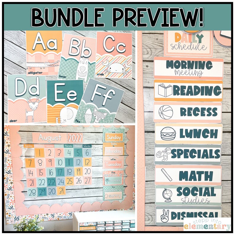 Floral Boho Classroom Decor Boho-themed Classroom Decor - Etsy