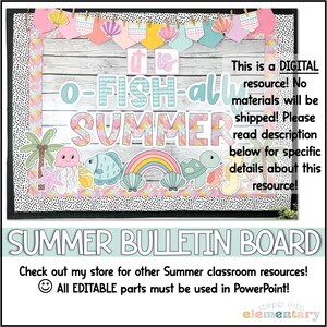 Summer Bulletin Board Kit | Trendy Summer Bulletin Board | May Decor ...