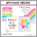Dreamy Brights Classroom Posters Set Bulletin Board Trendy Bright ...