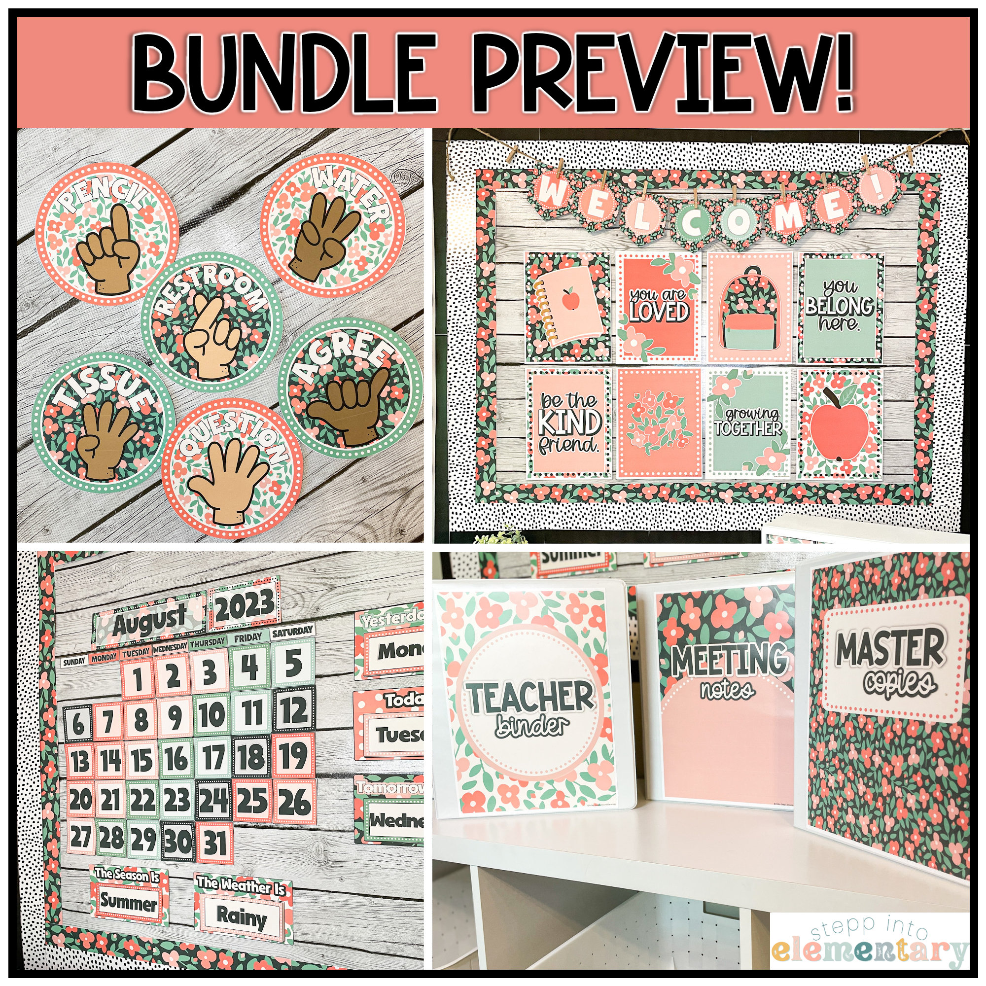 Modern School Style Classroom Decor Bundle (2,500+ Page) - Etsy
