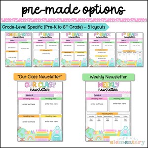 Back to School Classroom Newsletters | August Newsletter Templates ...