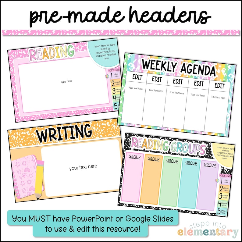 Back to School Classroom Slides | Brights Theme (google Slides ...