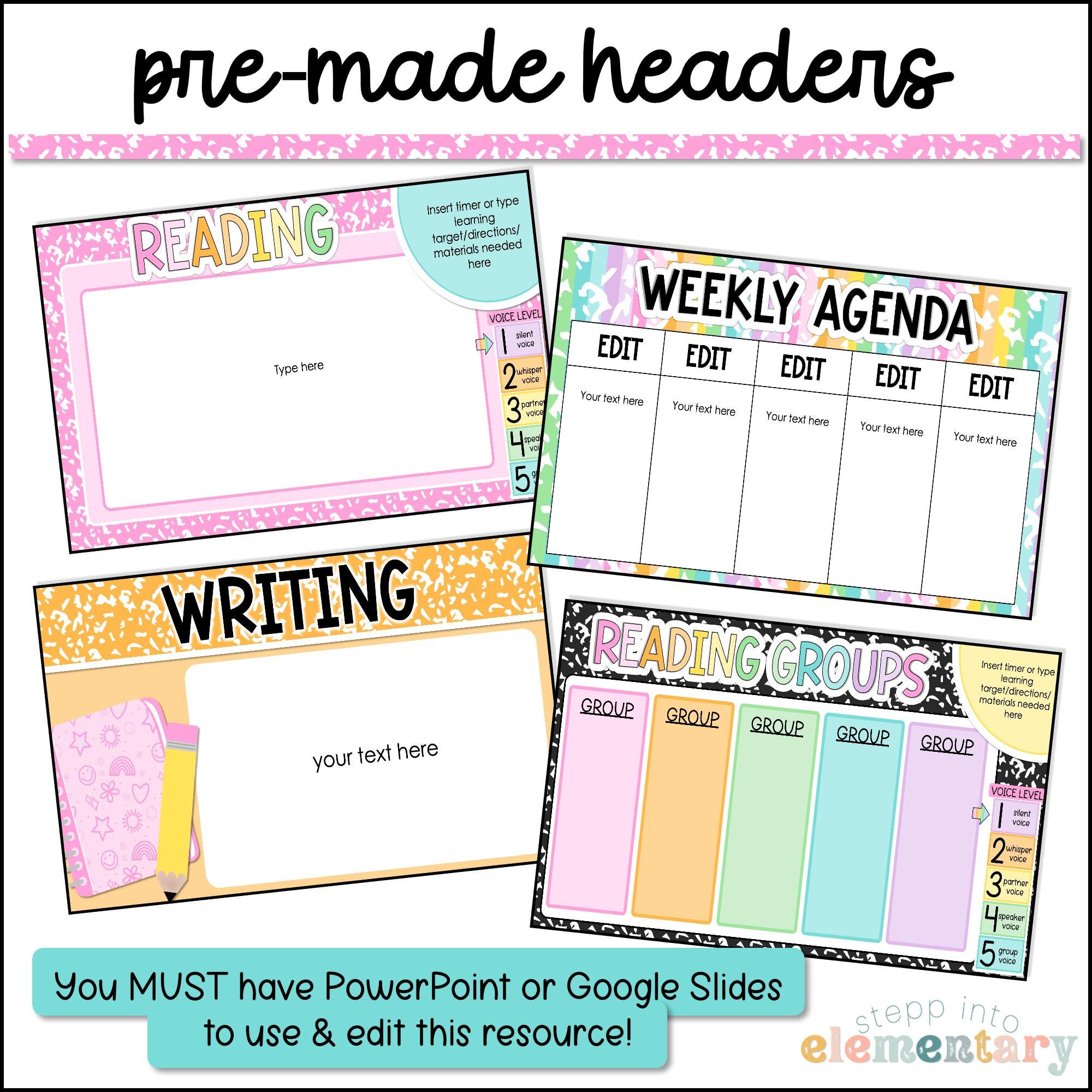 Back to School Classroom Slides | Brights Theme (google Slides ...