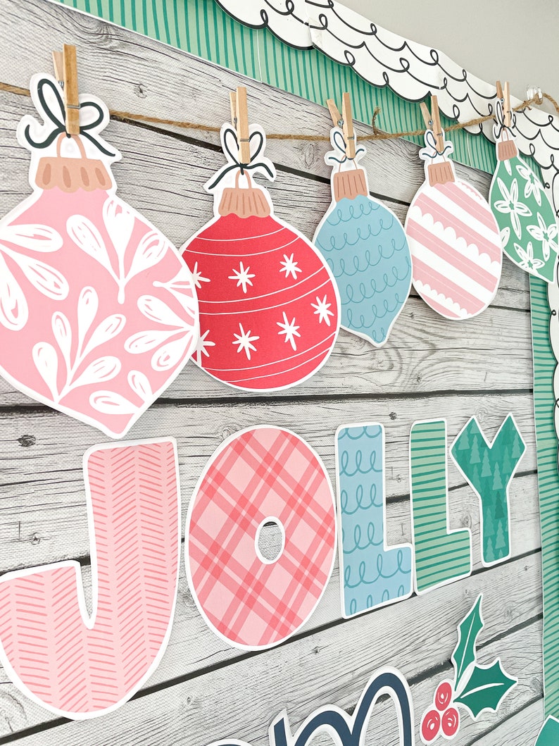 Christmas Bulletin Board Kit December Bulletin Board - Etsy