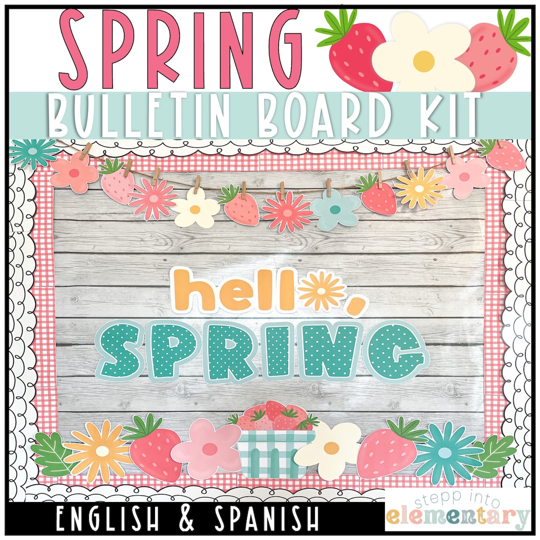 Spring Bulletin Board Kit | Spring Decor | April Edition | Spring ...