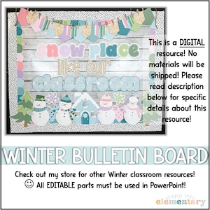 Winter Bulletin Board Kit | Trendy Winter Bulletin Board | Winter ...