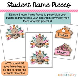 Thanksgiving Bulletin Board Kit | Cutesy Thanksgiving Decor | Bulletin ...