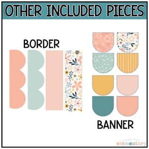 Floral Boho Bulletin Board Kit | Back to School Bulletin Board | Boho ...