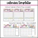 Spring Newsletter Templates | Classroom Calendar (powerpoint or Google ...