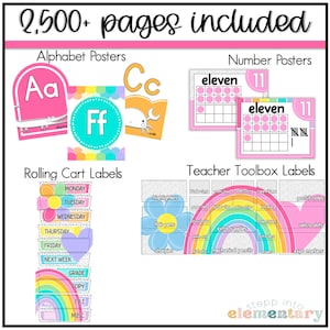 Dreamy Brights Classroom Decor | Trendy + Bright Classroom Decor 3,000 ...