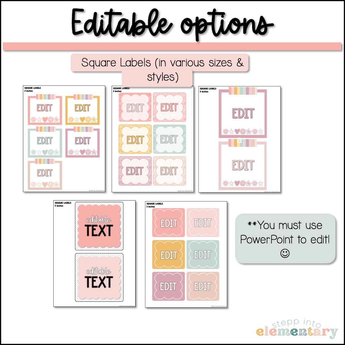 Pastel Doodles Classroom Labels Set | Teacher Organization | Trendy ...