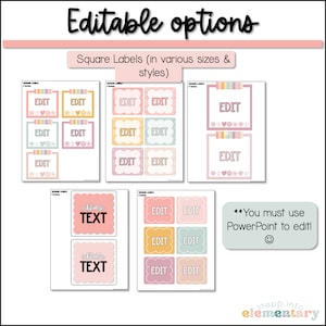 Pastel Doodles Classroom Labels Set | Teacher Organization | Trendy ...