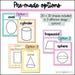 Bright Doodles Shape Posters | 2D 3D Classroom Decor (digital Download ...