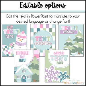 Winter Classroom Posters Set | Trendy Winter Decorations | Winter ...