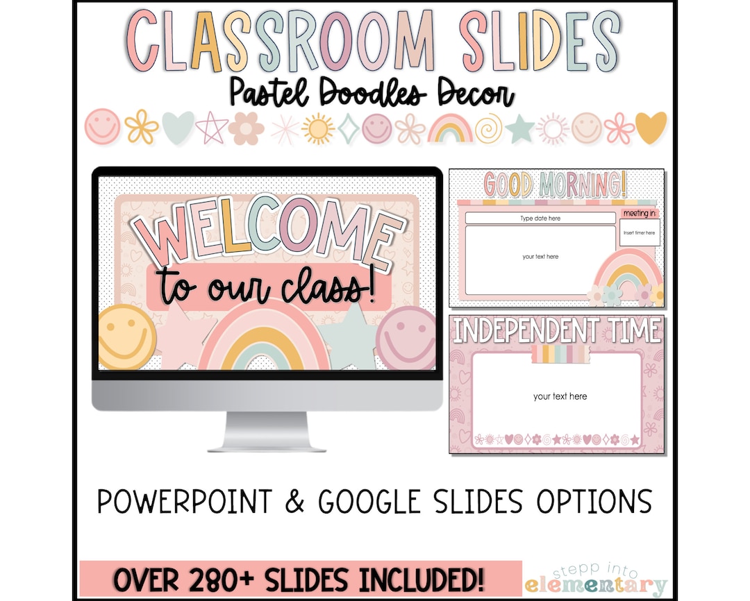 Pastel Doodles Classroom Slides | Teacher Organization | Classroom ...