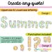 Summer Bulletin Board Letters | Ice Cream Theme Classroom Decor (PDF ...