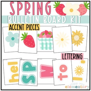 Spring Bulletin Board Kit | Spring Decor | April Edition | Spring ...