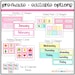 Dreamy Brights Classroom Calendar Set Pocket Chart (Download Now) - Etsy