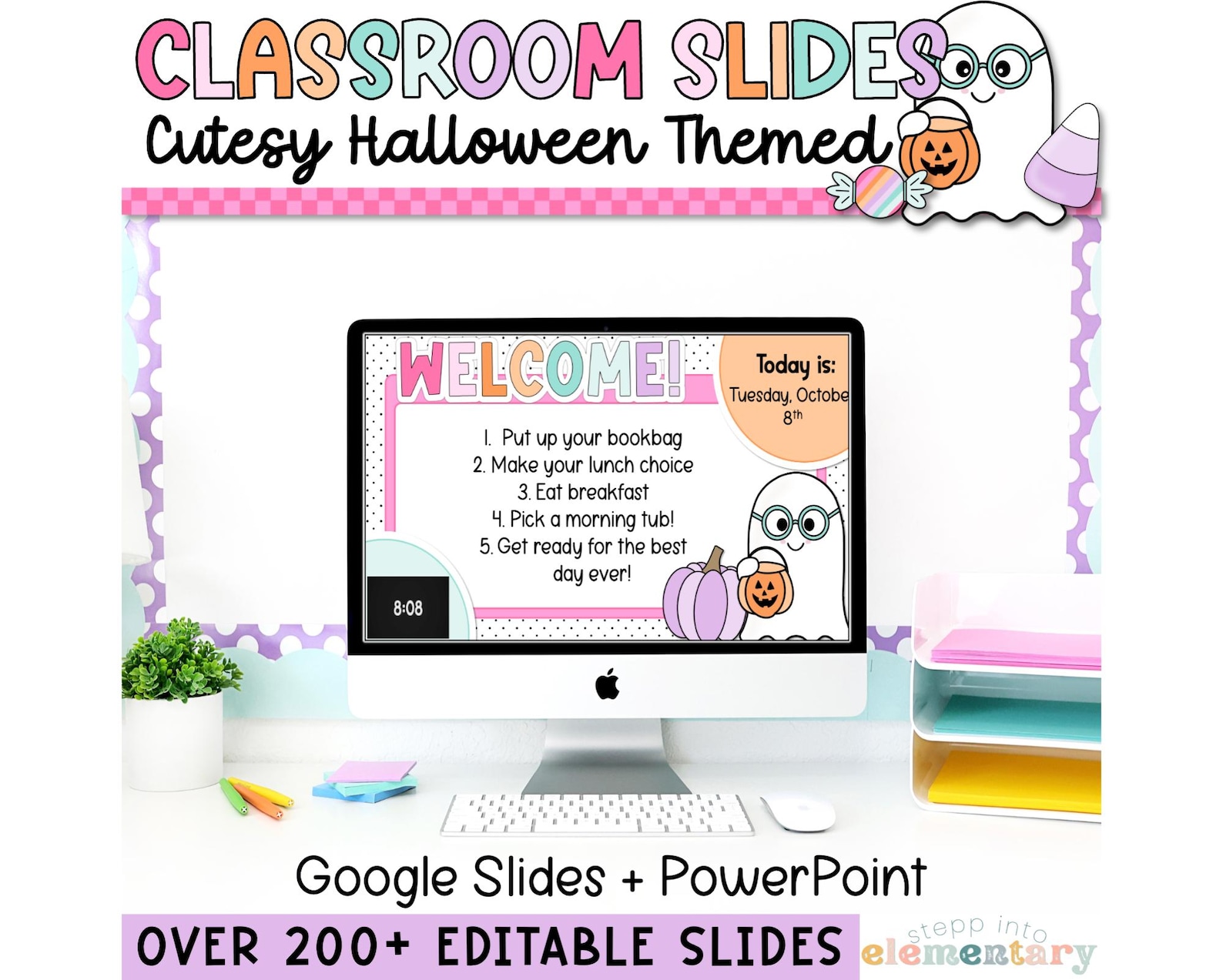 Cutesy Halloween Classroom Slides | 200+ Editable Templates (google ...