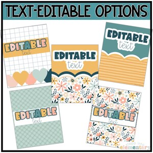 Floral Boho Binder Covers | Editable | Boho + Modern Classroom Decor - Etsy