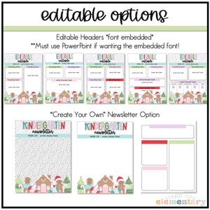 Christmas Classroom Newsletters | Trendy Christmas Newsletter Templates ...