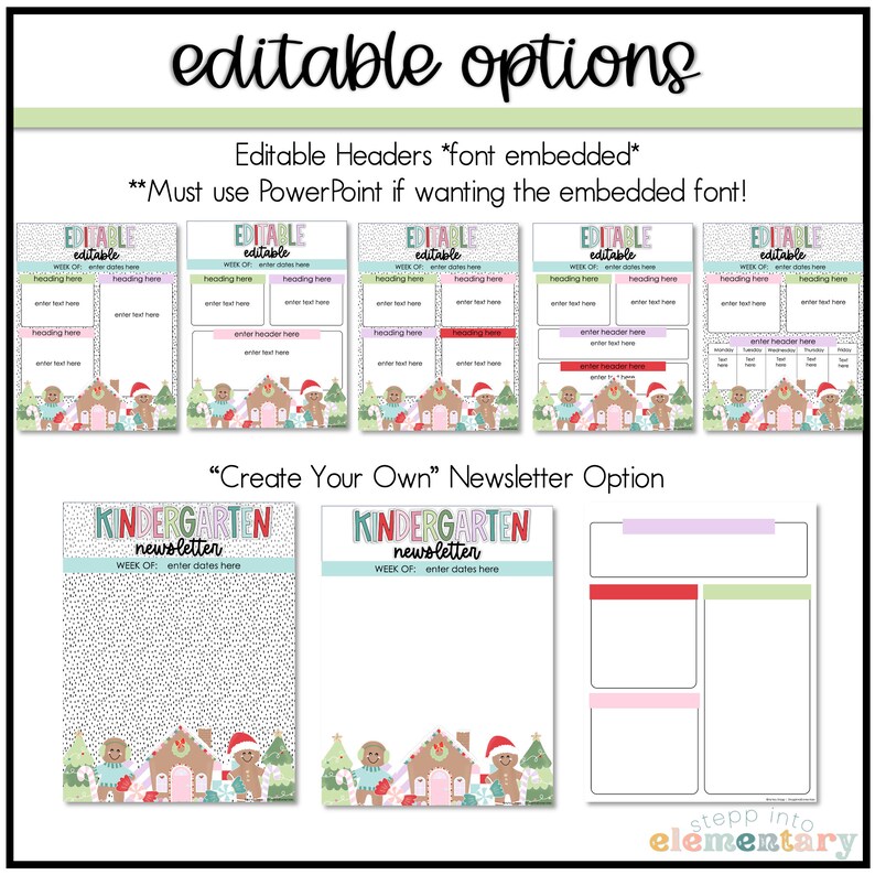Christmas Classroom Newsletter Templates | Editable, Trendy Design - Etsy